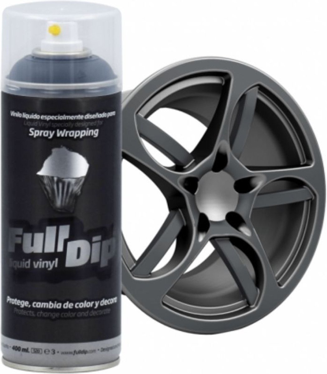 FullDip Plastidip Spray Dip 400ml Aérosol - Hyper Noir / Zwart ...