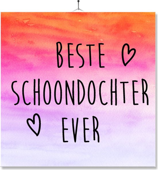 Tegel Met Opdruk | Geschenk | Kado | Beste schoondochter ever | bol