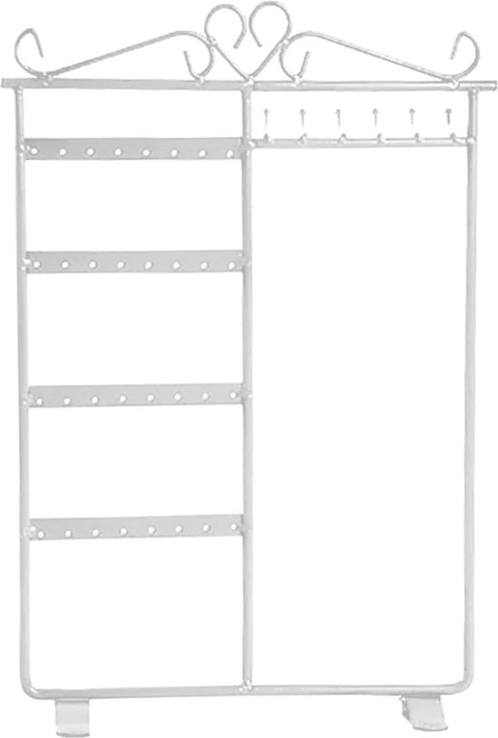 Sieraden Rek / Display | Wit | 31 cm x 21,5 cm | Fashion Favorite | bol.com