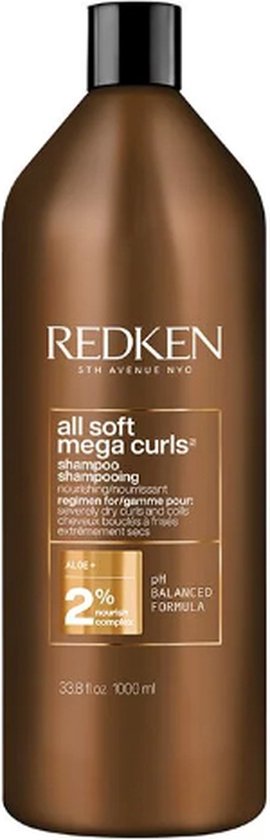 Redken - All Soft Mega Curls Shampoo - 1000 ml | bol.com