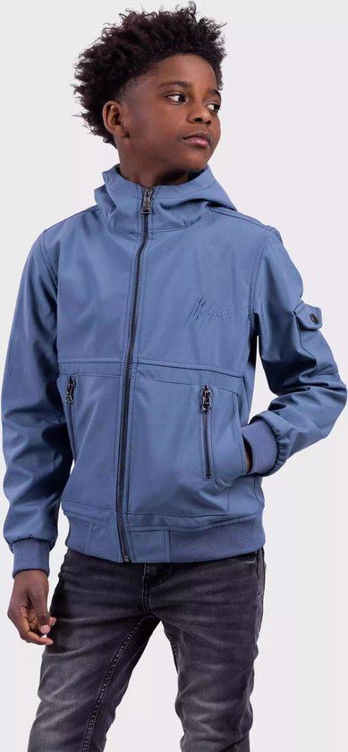 Malelions Pocket Softshell Kids Stone Blue | bol.com