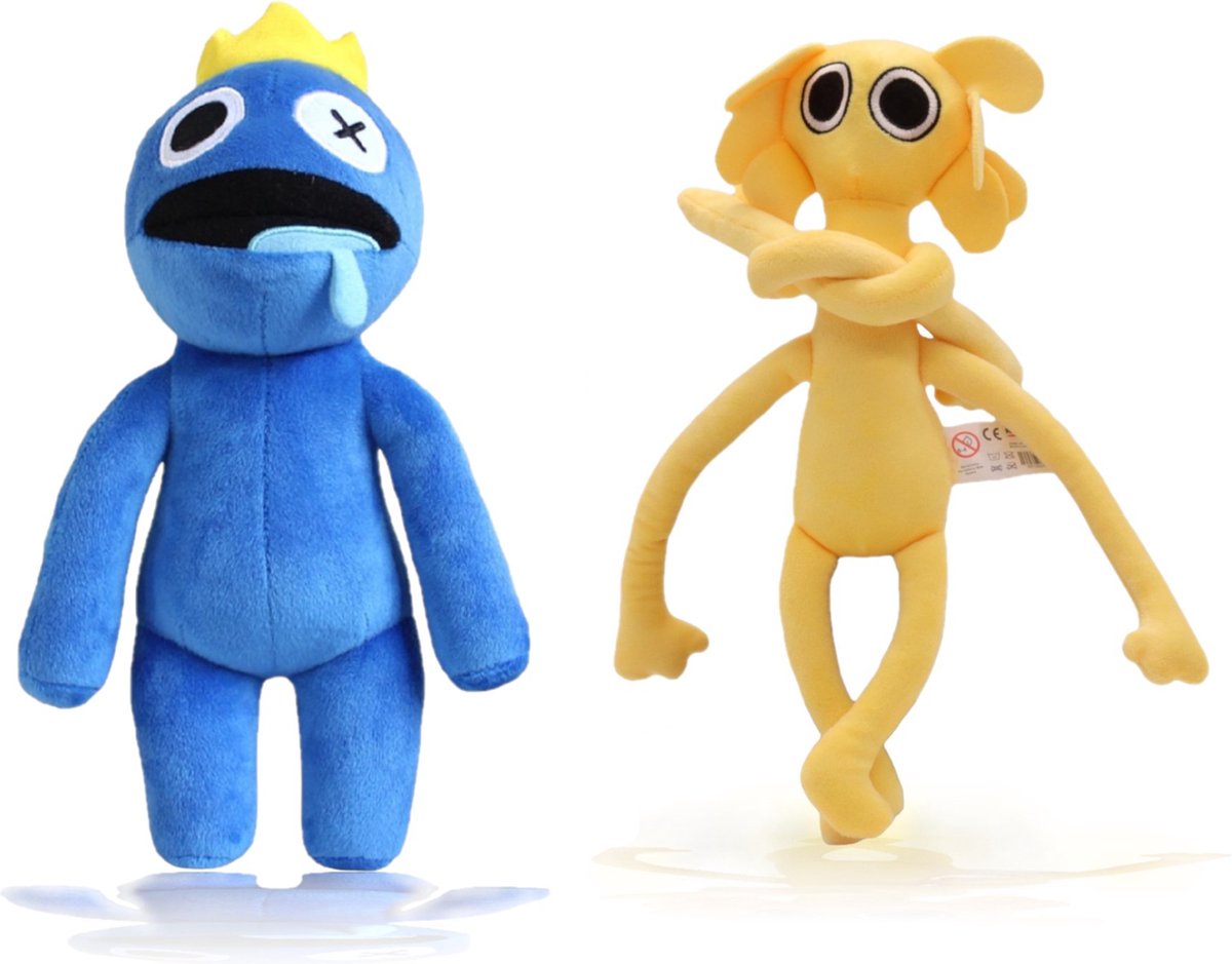 Klikkopers® - Rainbow Friends - Knuffels - Set van 2 - Blue & Yellow ...