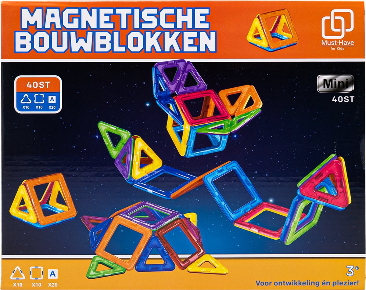 Magnetische Bouwblokken "40 st." - Magnetisch Speelgoed - Bouwstenen ...