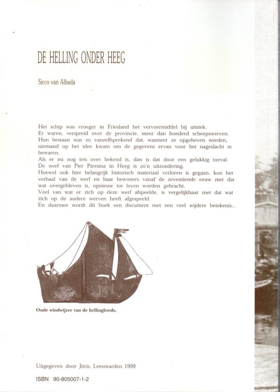 De Helling onder Heeg, S. van Albada | 9789080500716 | Boeken | bol