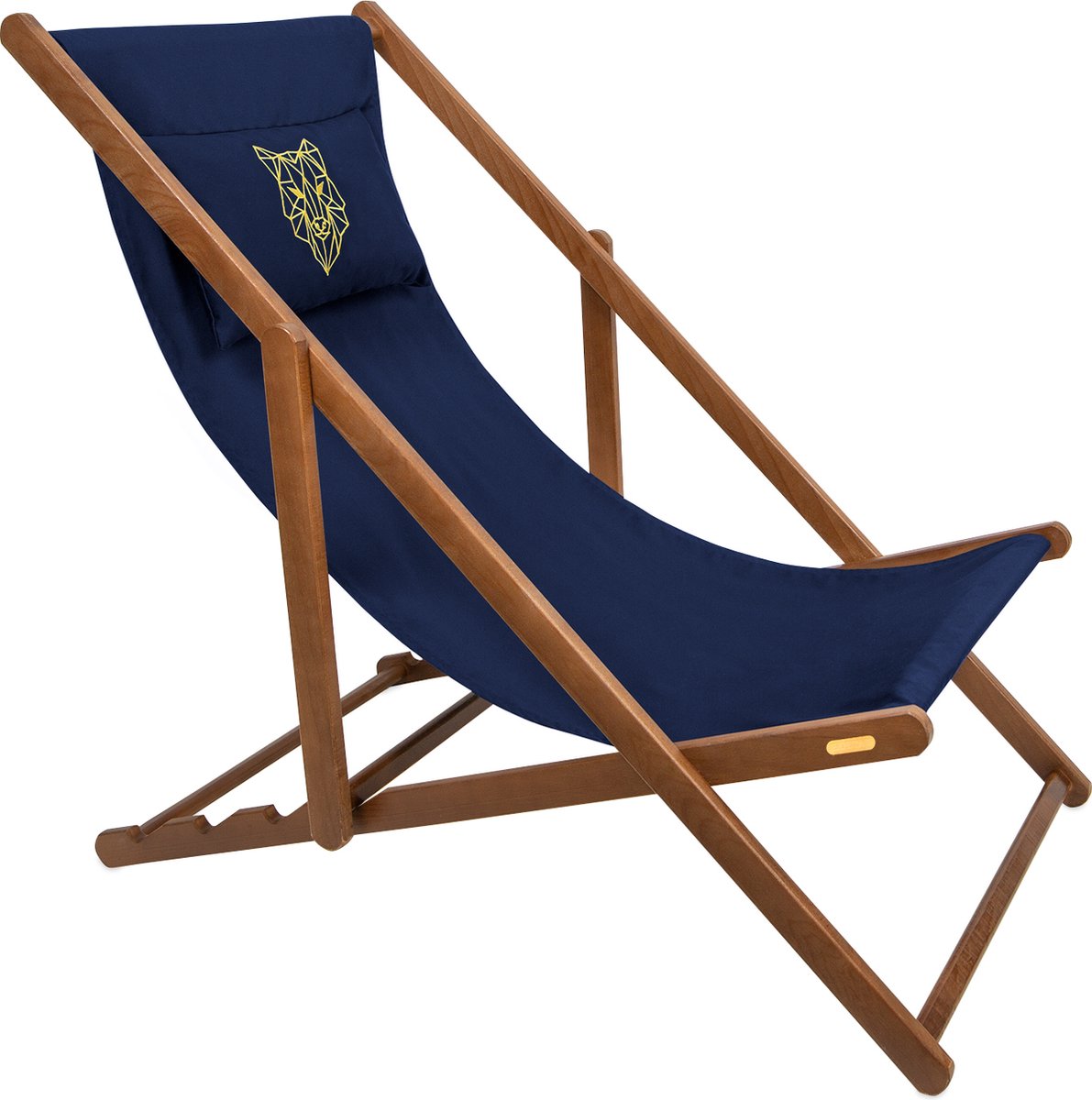Holtaz Strandstoel PREMIUM - Inklapbaar - Hout - Comfortabele zonnebed ...