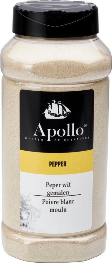 Apollo Witte peper gemalen - pot á 435 gram | bol