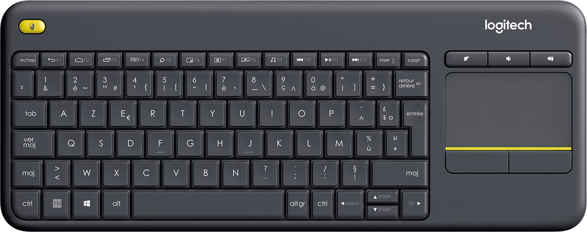 Logitech K400 Plus - Draadloos Touch Toetsenbord - QWERTY ISO Zwart ...