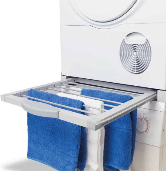 Roller - Aansluitframe wasmachine droger met waslijnrol - 60x60 cm ...