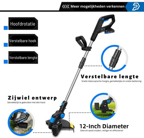 LooMar Onkruidborstel Elektrisch - Voegenborstel - Onkruidborstel ...