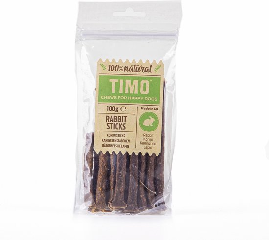 Timo Sticks 100 g - Hondensnacks - Konijn | bol