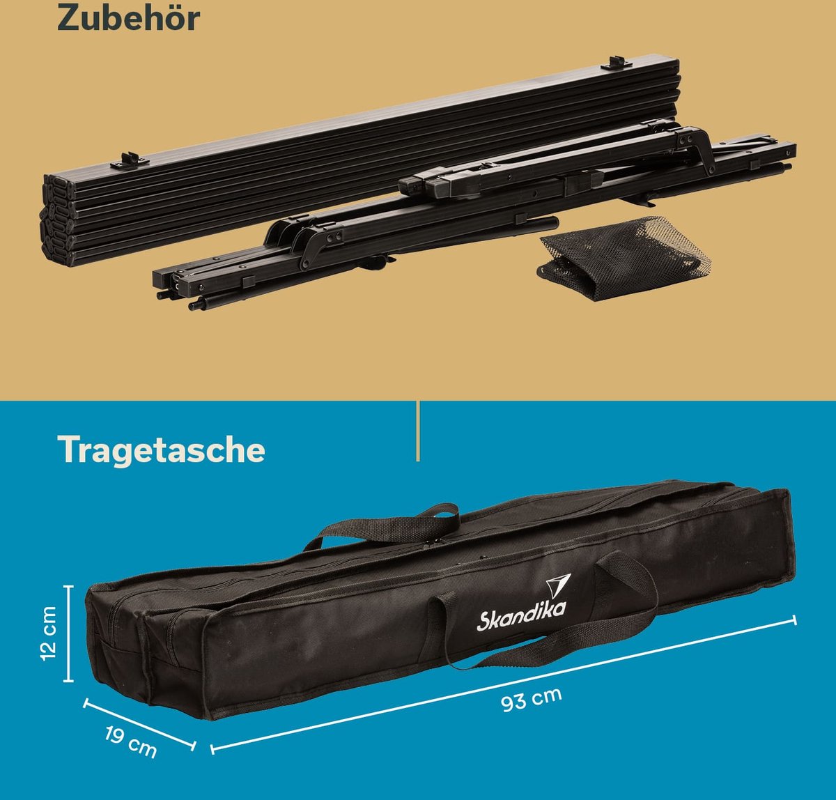 Skandika Pikku Campingtafel - Campingtafel – Opvouwbare campingtafel voor 4 personen -... | bol.com