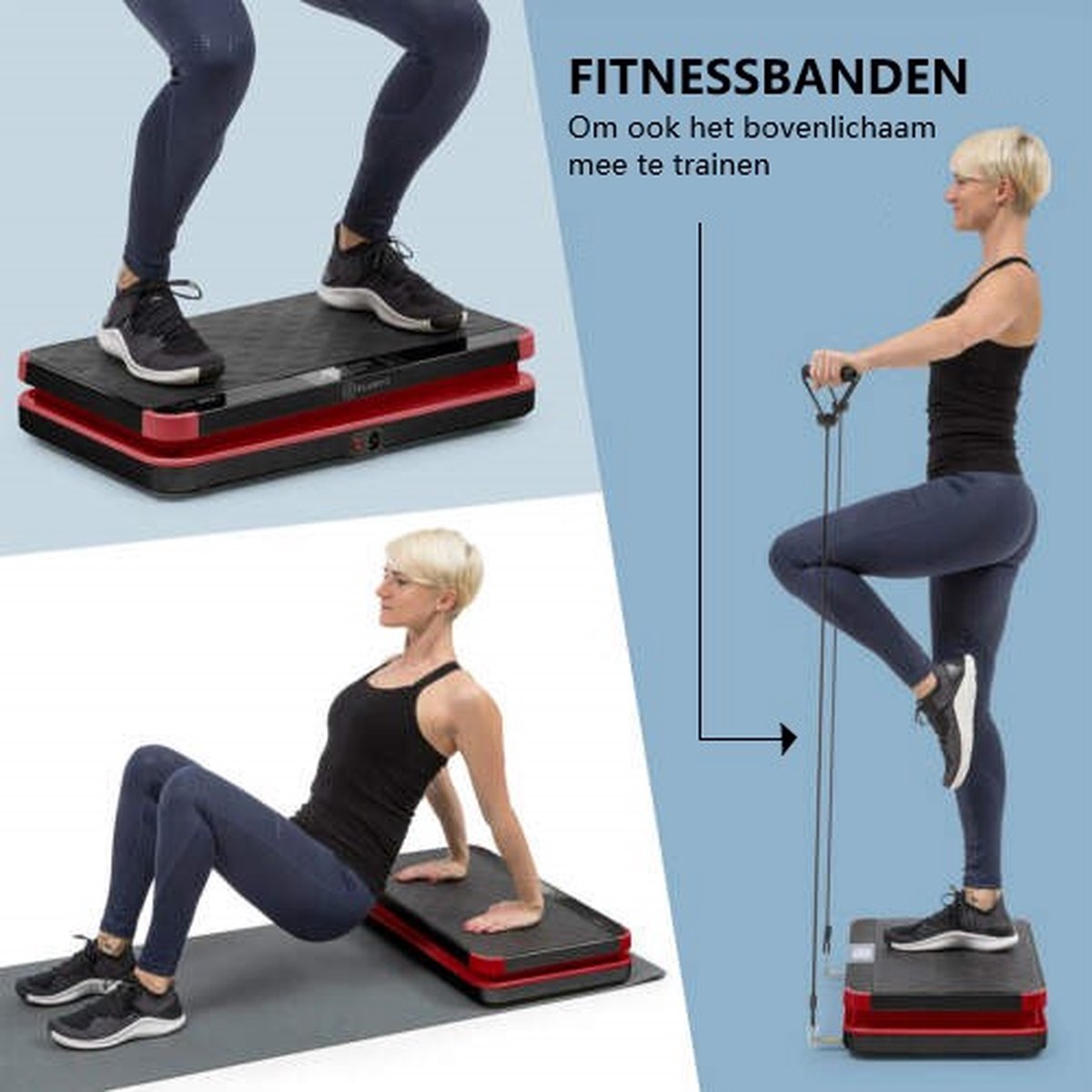 Klarfit VX - Trilplaat Fitness - 3 Programma's - 20 Snelheden - Met ...