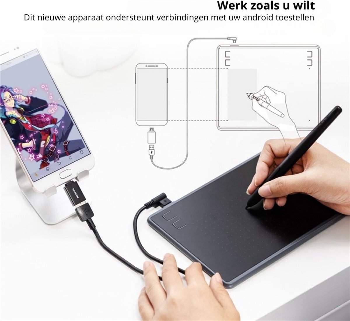 Luxe Tekentablet - Voor Volwassenen & Kinderen - Batterij-vrije Pen ...
