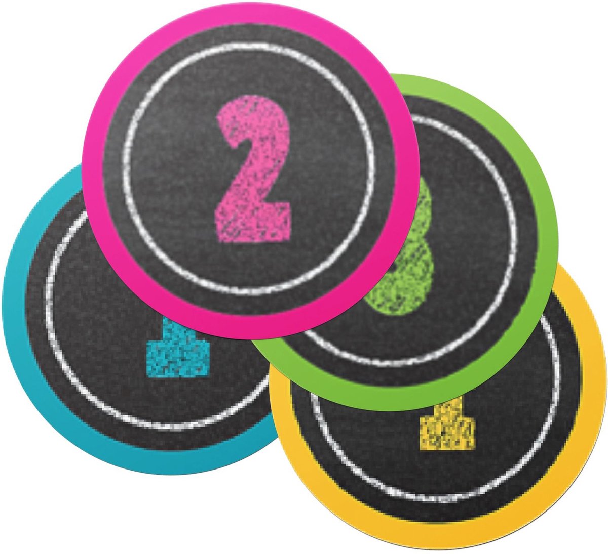 Cijfer Stickervellen - Nummer Stickers van 1 tot 40 - Cijfer Stickers ...