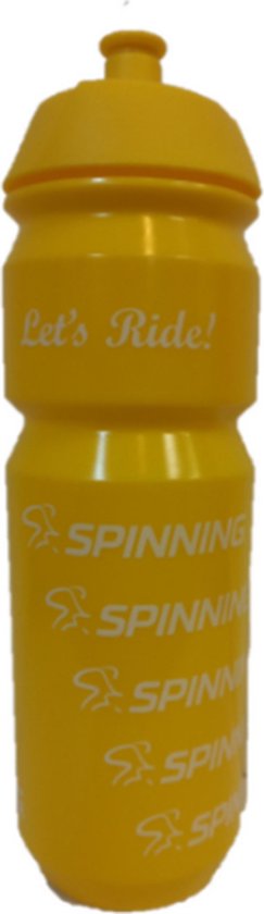 Spinning® Bidon Let's Ride Geel | bol.com