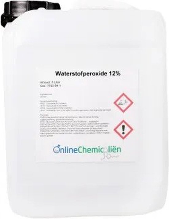 waterstofperoxide 12% - Hydrogen peroxide - zuurstofwater - 5 liter ...