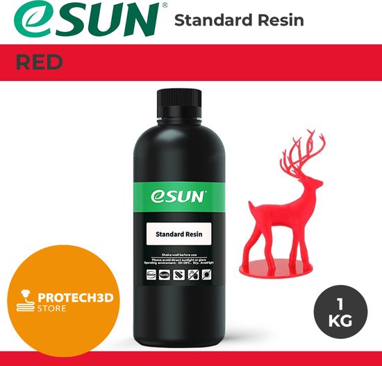 eSun - eResin Standard Resin, Red - 1kg | bol.com