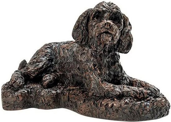 Petributes Urn Beeld - Voor hond Cockapoo - Antiek brons - 2,2 liter ...