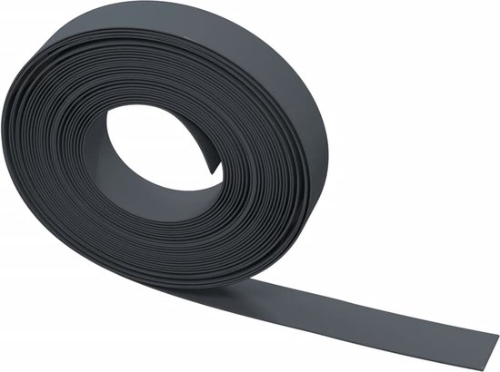 vidaXL Tuinrand 10 m 10 cm polyetheen grijs | bol.com