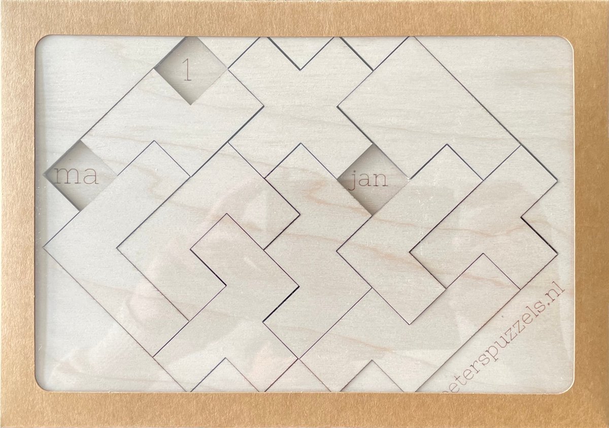 Kalenderpuzzel "Ruit" - Breinbreker - Moeilijk - Legpuzzel - Voor ...
