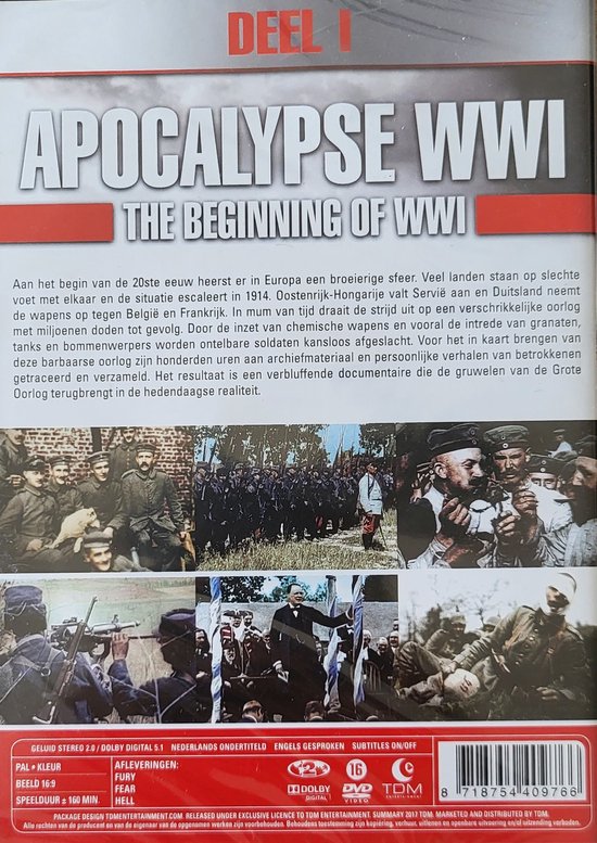 Apocalypse WWI deel1 - the beginning of WWI (Dvd) | Dvd's | bol