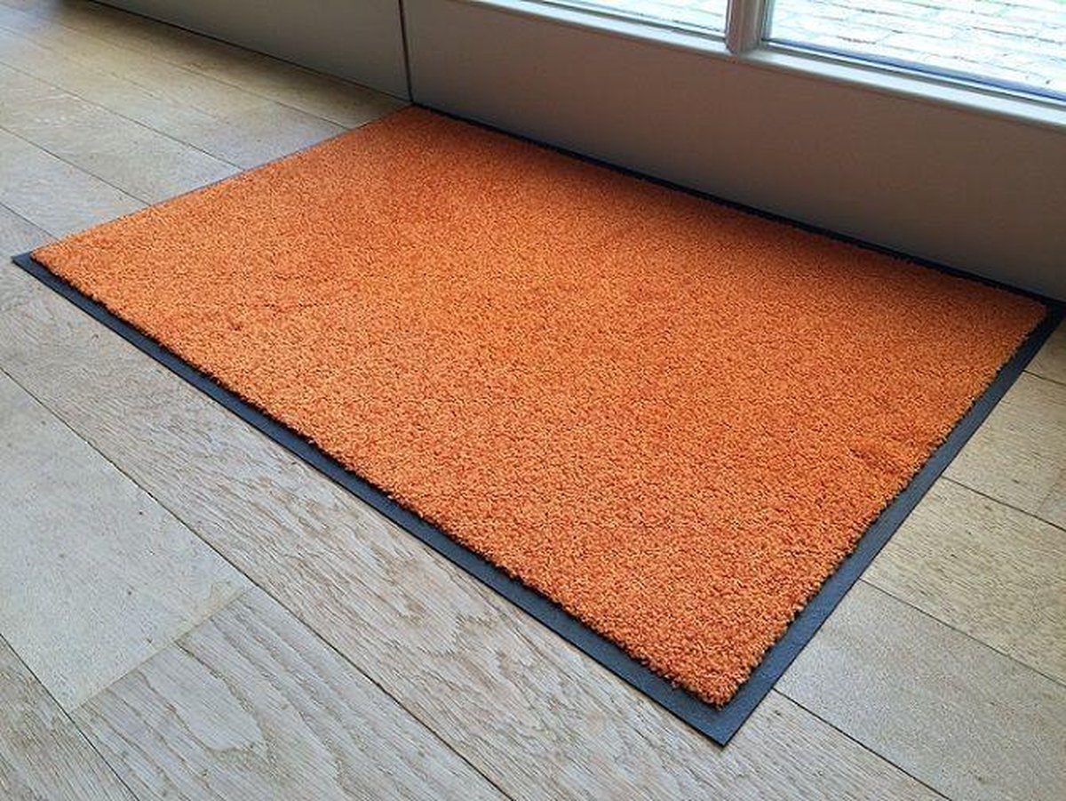 bol.com | Ecologische droogloopmat oranje - 58 x 88 cm
