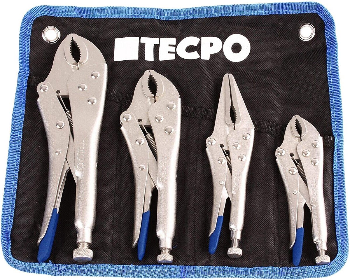 Grip tang set, 4 stuks, klem tang, lange bekken tang, vastzet tang ...