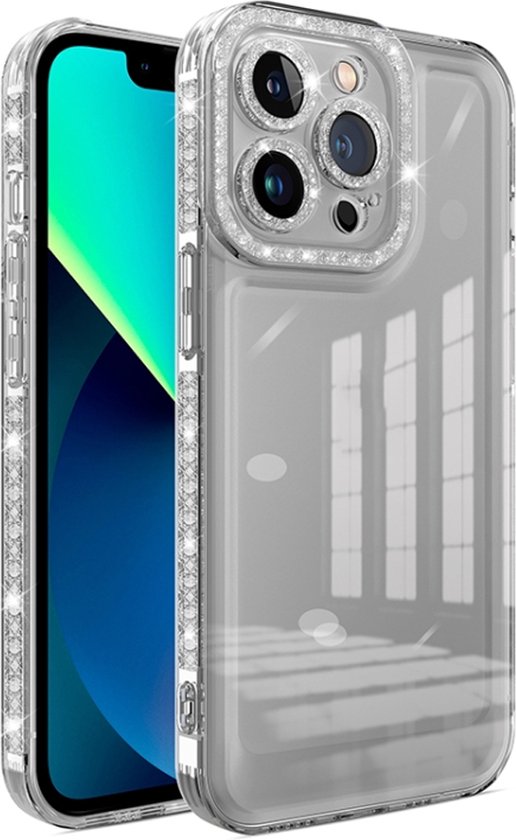 Apple iPhone 14 Pro- Diamond Space Antischock Case - Grijs | bol.com