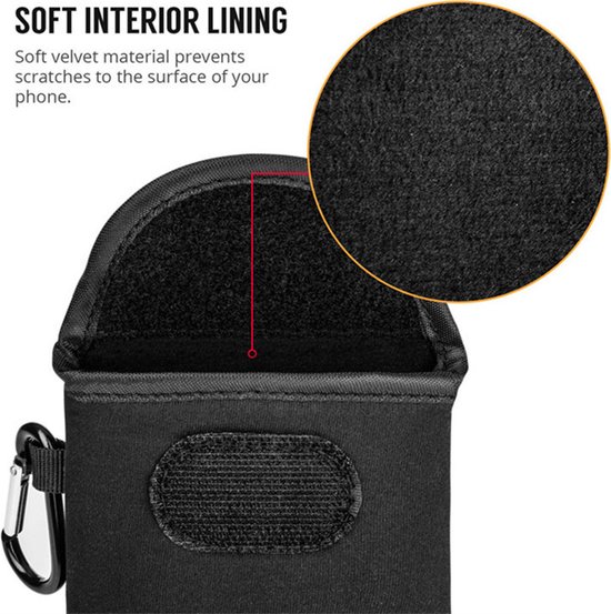 Hoesje voor Xiaomi Redmi Note 12 Pro Plus - MobyDefend Neopreen Pouch ...