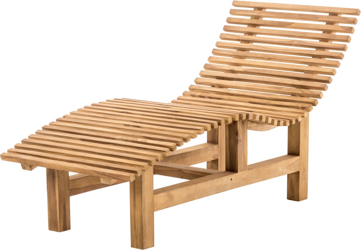 Designer ligbank Kiba - 200x80cm - Houten bank - Tuinbank - Loungebank ...