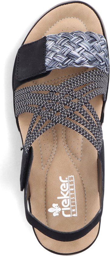 Rieker sandaal zwart 64889-00 maat 38 | bol.com
