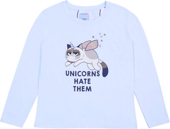 GRUMPY CAT - Blauwe pyjama eenhoorn Grumpy Cat / L | bol