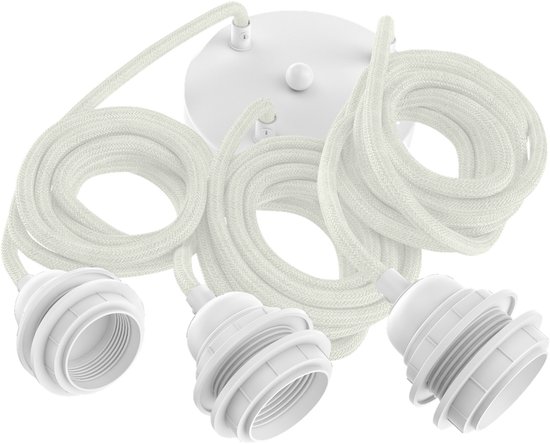 Lampfitting voor plafond - Wit - 3 fittings | bol