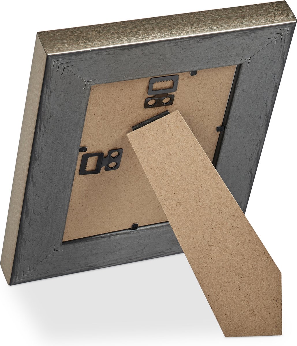 Relaxdays fotolijstjes - set van 2 - 10x15 cm - passepartout 9x13 cm - staand of... | bol.com