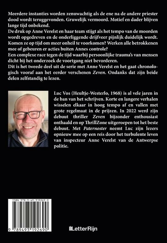 Anne Verelst 2 - Paternoster, Luc Vos | 9789493192690 | Boeken | bol