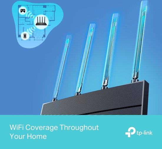 TP-Link Archer AX12 - Router - Dual Band - Wi-Fi 6 - 1500 Mbps | bol