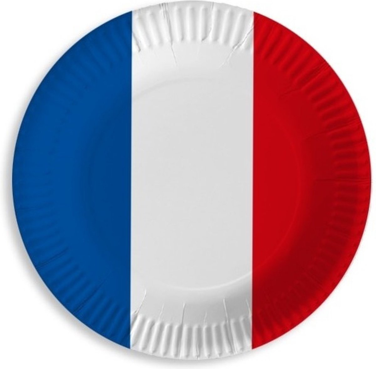 Frankrijk/Franse vlag gebaksbordjes - 20x - karton - D23 cm - Landen ...