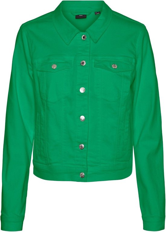 Vero Moda VMWILD SOYA LS COL JACKET - Vert vif Vert | bol.com