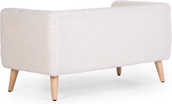 Childhome Kinderbankje - Teddy bankje voor kinderen - Ecru - 88 x 44 x ...