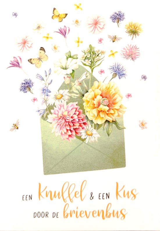 Kaart - JBS - Een knuffel & een kus - JBR005-A | bol