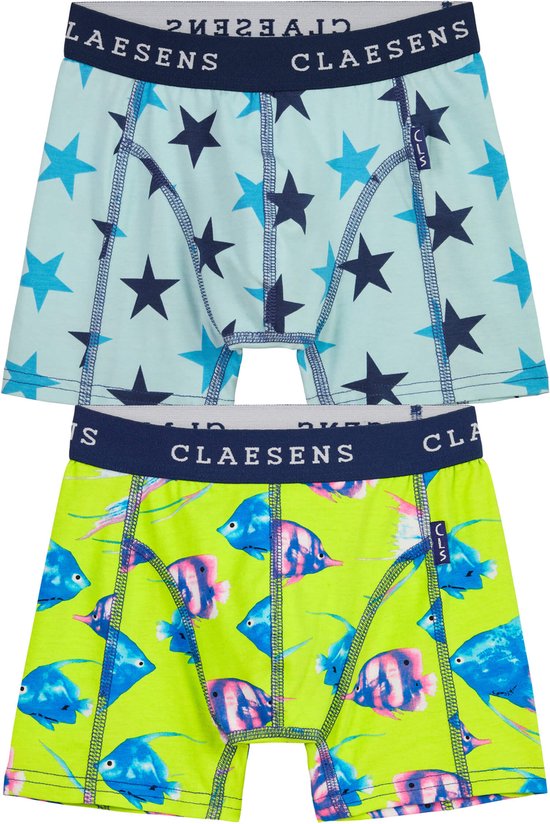 Claesen's® - Jongens Boxer 2 Pack - Star Fish - 95% Katoen - 5% Lycra ...