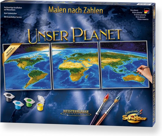Schipper Malen nach Zahlen - Unser Planet (Tript.) | bol.com