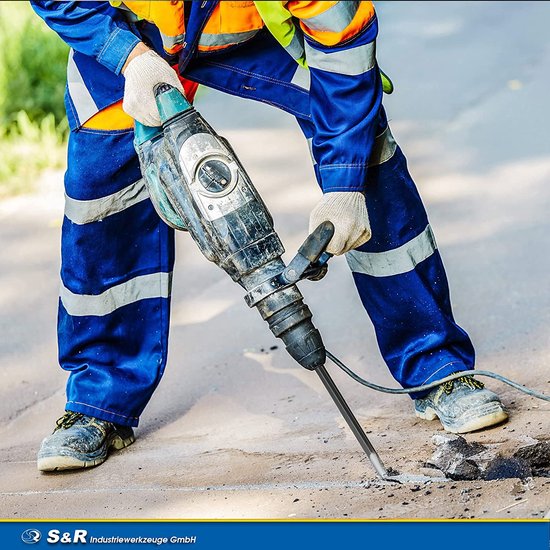 Master SDS-Plus beitel, 4 stuks, voor tegels, beton, steen, metselwerk ...