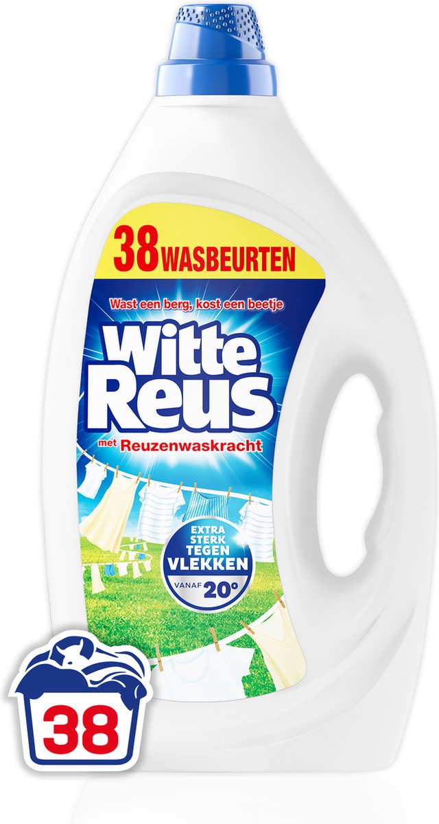 Witte Reus Gel - Vloeibaar Wasmiddel - Witte Was - Voordeelverpakking ...