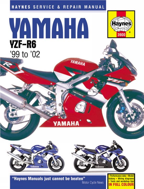 Yamaha YZF-R6 (99 - 02) Haynes Repair Manual, Haynes Publishing | 9781785213106 | Boeken | bol