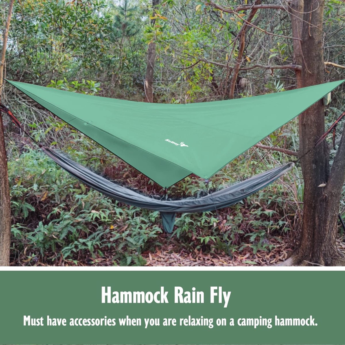 Tentzeil waterdicht, donkergroen campingtentzeil tentdoek voor hangmat ...