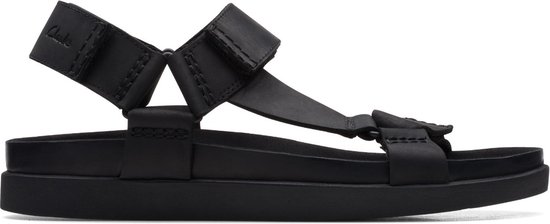 Clarks - Heren - Sunder Range - G - 2 - black leather - maat 7,5 | bol