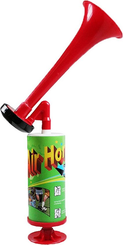 Oranje Luchthoorn Toeter met handpomp | bol