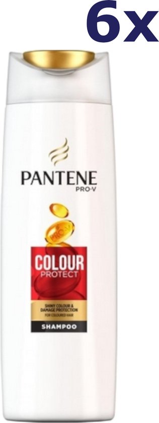 6x Pantene Shampoo - Color Protect Shine 500 ml | bol