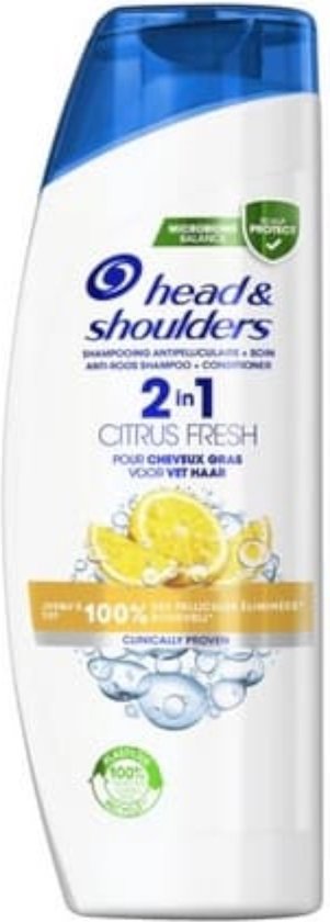 Head & Shoulders Shampoo - Citrus Fresh 2 in 1 270ml | bol